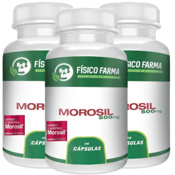 Morosil 500mg 30 Cápsulas - Kit com 3 Potes | Físico Farma