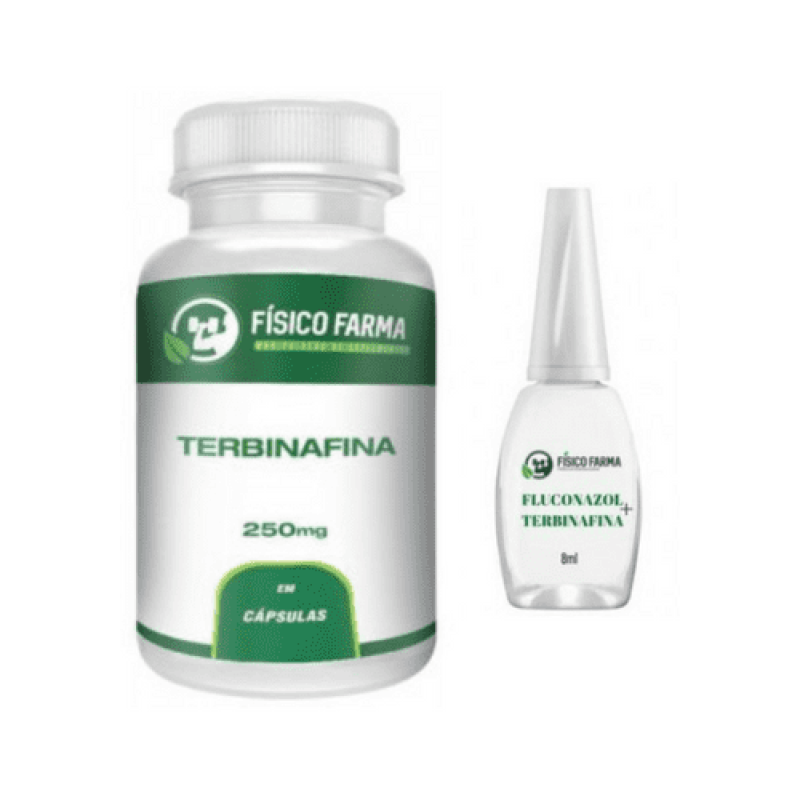 Terbinafina 250mg 90 Cápsulas + Esmalte contra Micose Unha