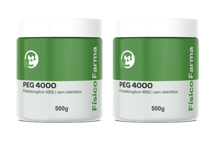 PEG 4000 (Polietilenoglicol 4000) 500g | Kit 2 potes